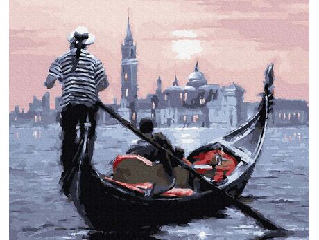 Sunset in Venice, 40x50 cm - DIY Paint by numbers - iPicasso